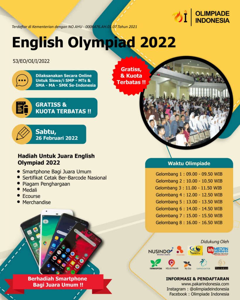  English Olympiad 2022 Olimpiade Indonesia